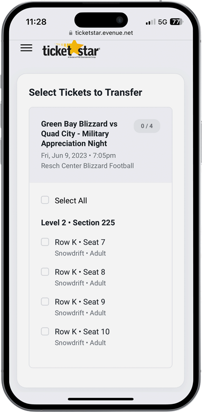 Manage Mobile Ticket | TicketStar